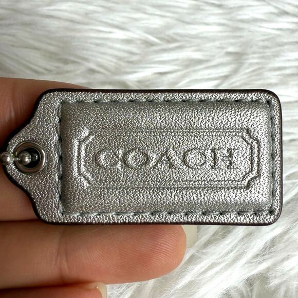 Coach | Bags | 5 Coach Silver Fob Bag Charm Hang Tag Hangtag | Poshmark